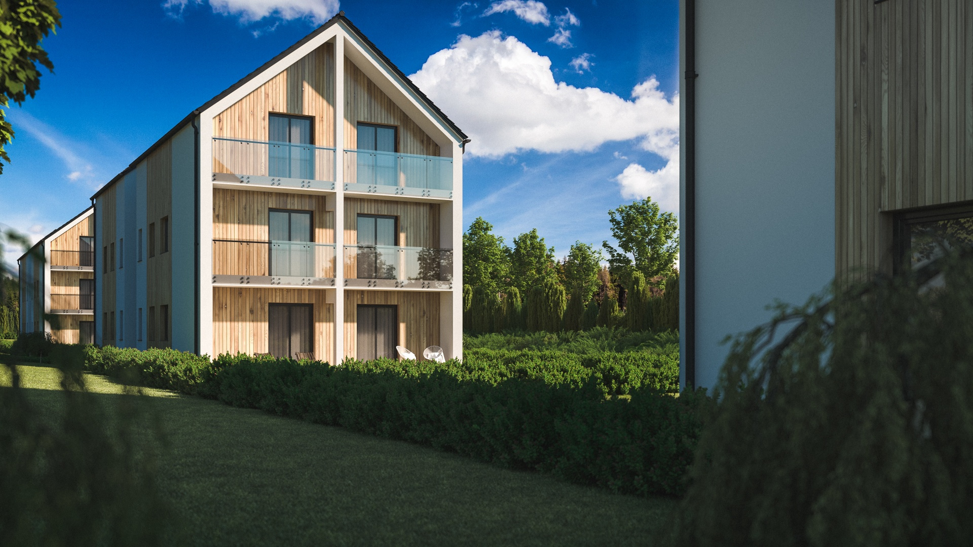 Bytový dům se 6 byty - Bytové domy Haas Fertigbau - dřevěné konstrukce ...