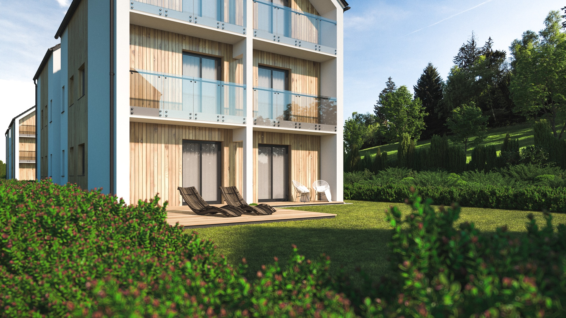 Bytový dům se 6 byty - Bytové domy Haas Fertigbau - dřevěné konstrukce ...